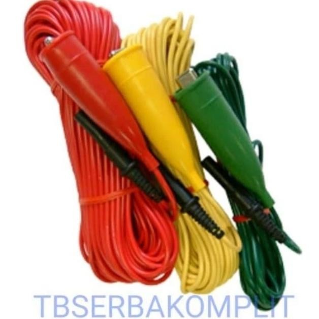 Jual Kabel Earth Ground Tester Kyoritsu Cabel 3 Warna Test Lead Red ...