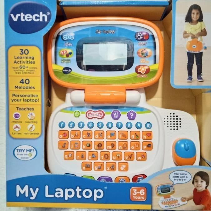 Jual Vtech Little Smart Kid Laptop Learning Musical Alphabets Mainan ...