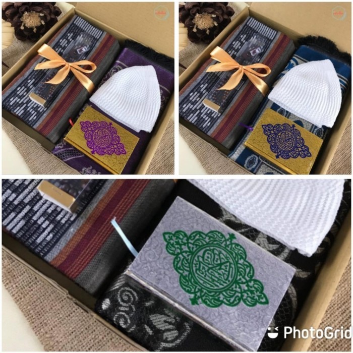 Jual Parsel Ramadan Gift Box Kado Cowok Sajadah Al Quran Peci Tasbih ...