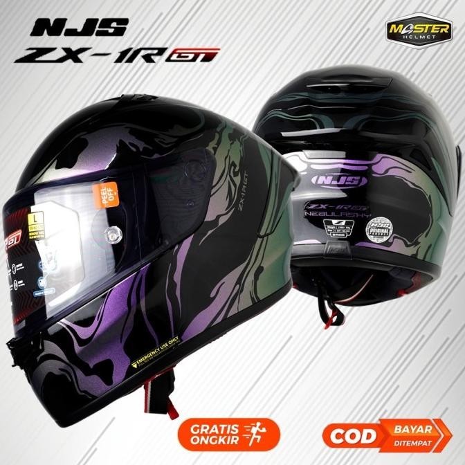 Jual HELM NJS ZX-1R ZX1R GT MOTIF GT NEBULASKY PURPPLE CHAMELON FULL FACE | Shopee Indonesia