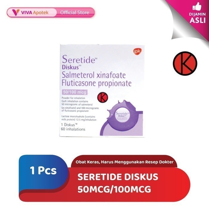 Jual Seretide Diskus 50 mcg/100 mcg (60 Dosis) | Shopee Indonesia