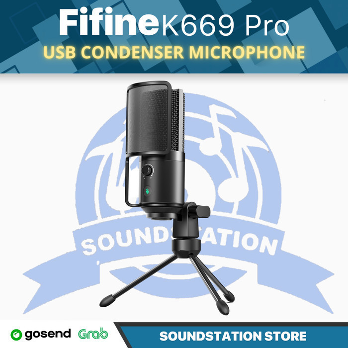 Jual Mic Fifine K669B Microphone For Gaming,Recording,Podcasting ...