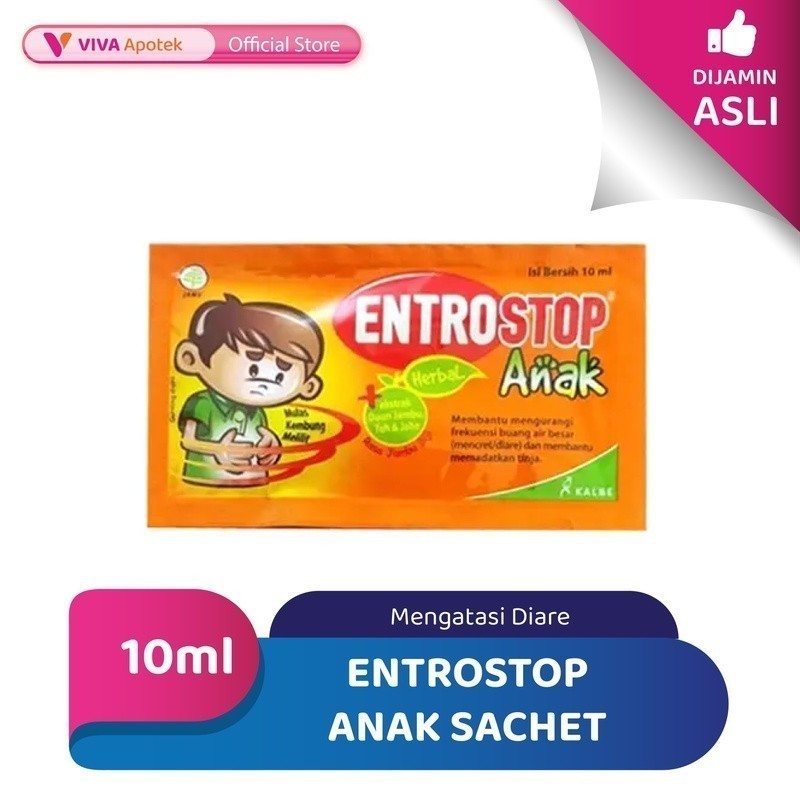 Jual Entrostop Anak untuk Mengobati Diare (6 Sachet) | Shopee Indonesia