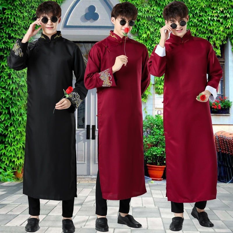 Jual Groomsmen Clothing Chinese Wedding Dress Unlined Long Gown China ...