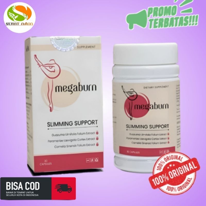Jual Obat Diet Mega burn 30 Capsul Aman Untuk Jangka Panjang Halal ...