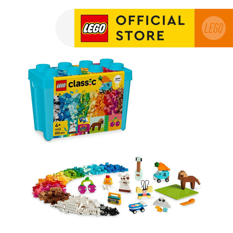 Jual LEGO Classic 11038 Vibrant Creative Brick Box (850 Pieces ...
