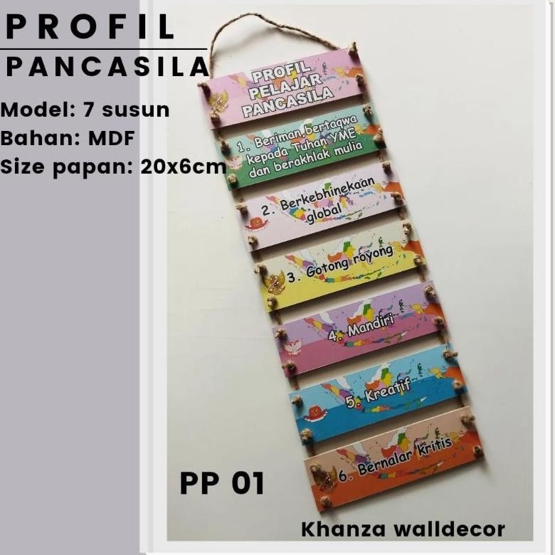 Jual "Beli Satu" Hiasan dinding/hiasan kelas profil pelajar pancasila || | Shopee Indonesia