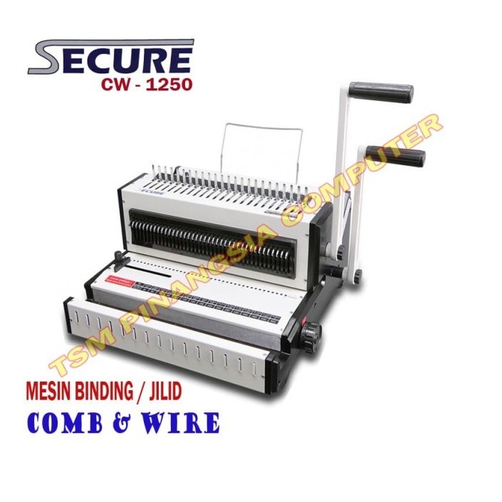 Jual Secure CW1250 Mesin Binding Mesin Jilid Spiral Kawat Dan Plastik ...