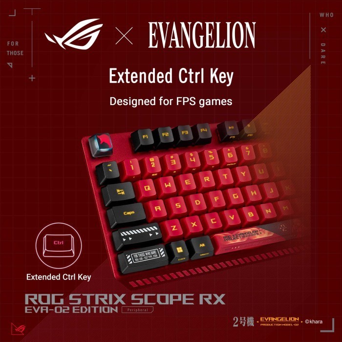 Jual Asus Rog Strix Scope Rx Eva-02 Edition Mechanical Gaming Keyboard ...