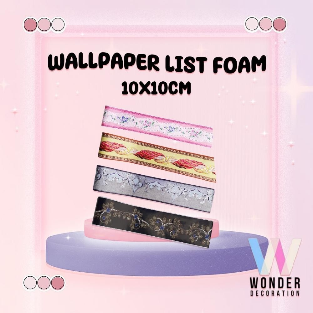 Jual Wallpaper List Foam Wallborder Foam 3D / Wall Border List / List dinding Ukuran 10Cm X 10M ...