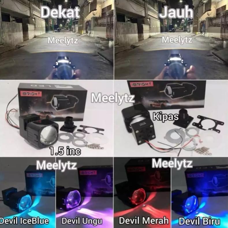 Jual "Harga Spesial" Lampu LED Projector Biled Matrix X1 1.5inc ...
