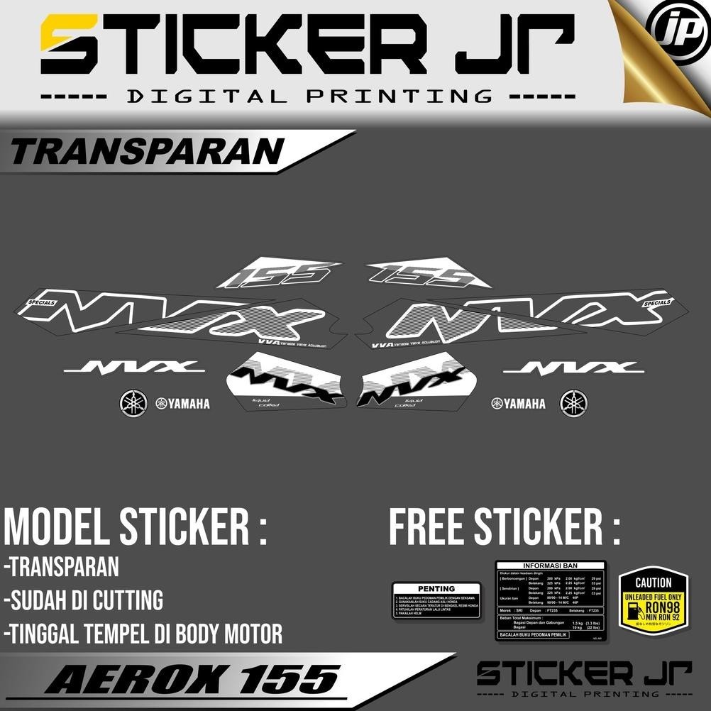 Jual "Harga Terbaik" Sticker Yamaha Aerox NVX VVA Sudah Cutting ...
