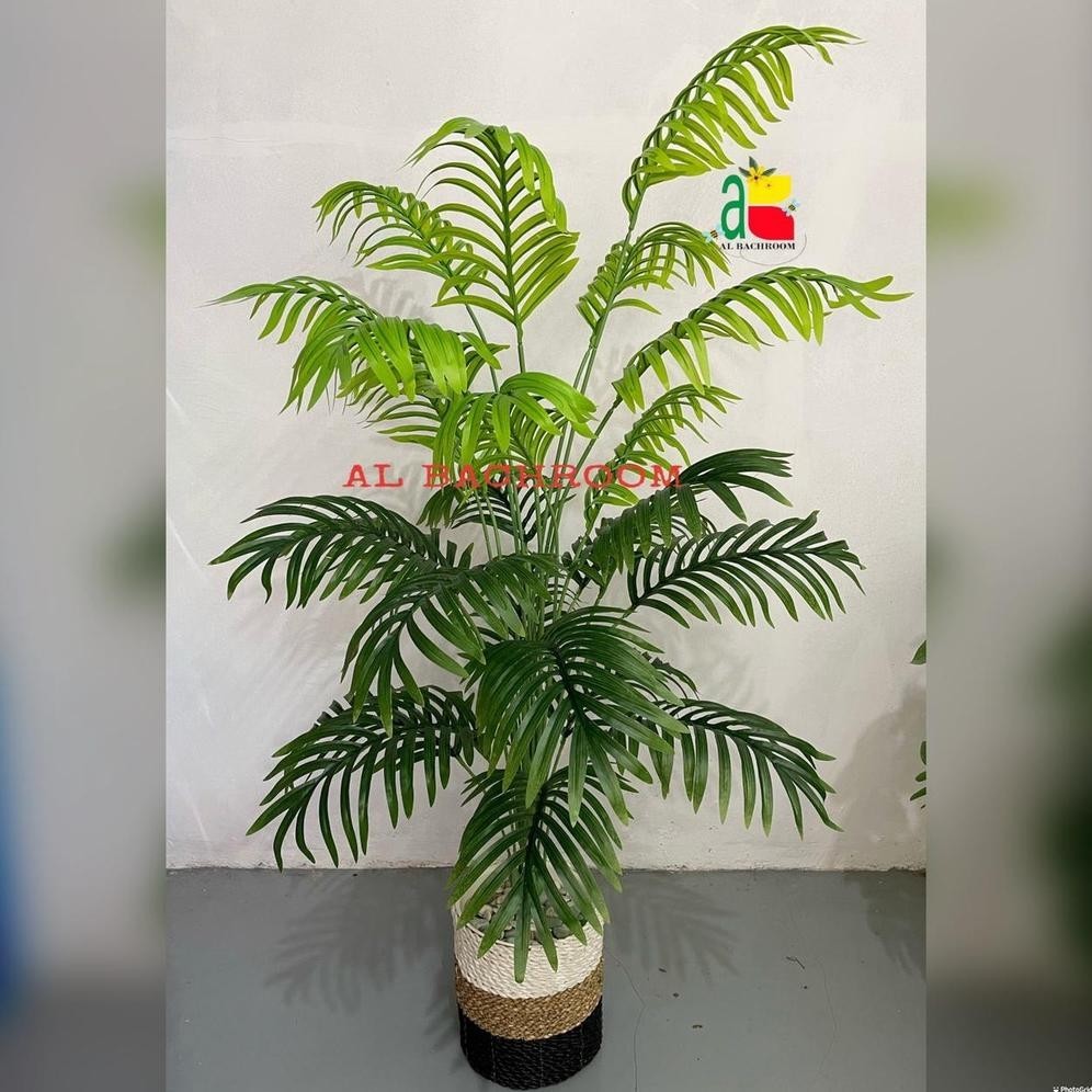 Jual Promo Tanaman Hias Plastik Daun Palem Jumbo Mb 24 Cabang B8092 ...