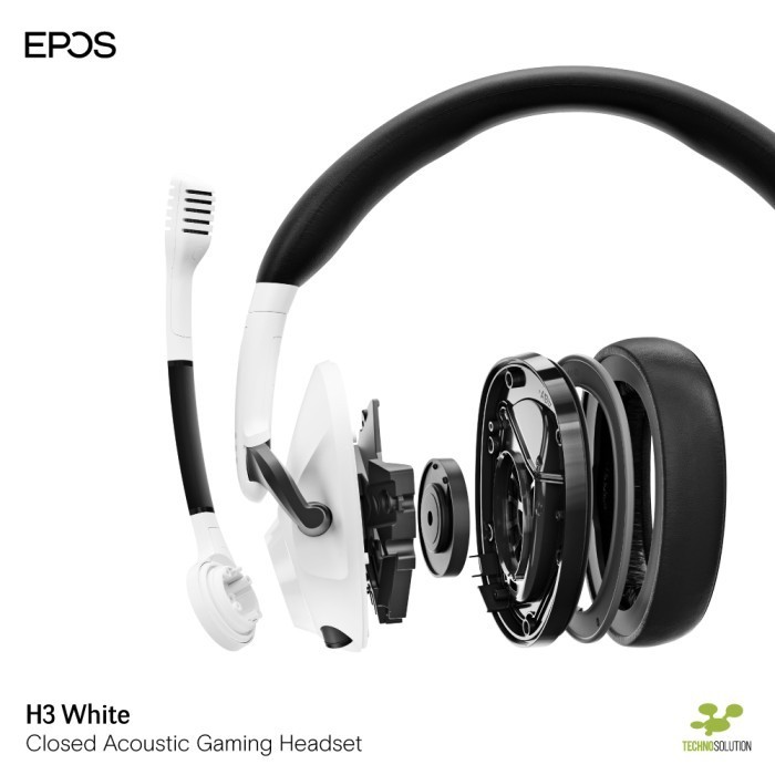 Jual Epos H3 White - Closed Acoustic Gaming Headset | Shopee Indonesia