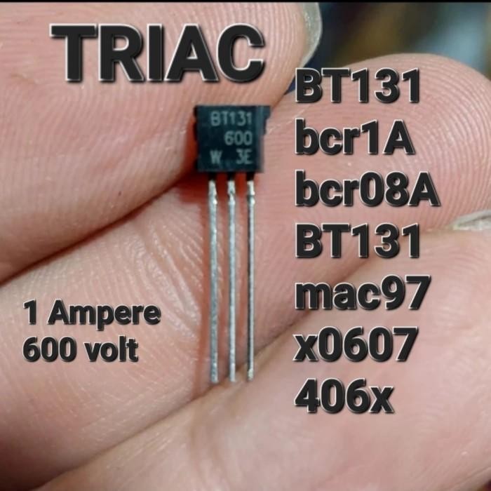 Jual BT 131 triac triak 1a 600v bcr1a x0607 bcr08a 148k bcr08 mac97 ...