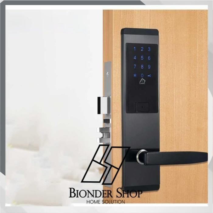 Jual KUNCI PINTU SMART DOOR LOCK PASSWORD TAP KEY CARD UNLOCK RIGHT ...