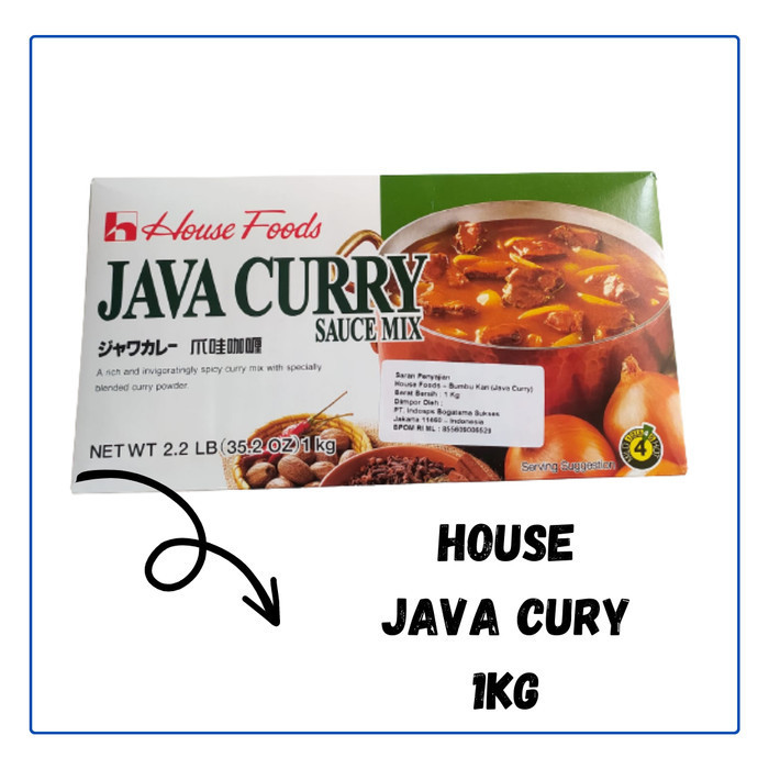 Jual Java Curry Sauce Mix 1Kg Japan / House Foods Bumbu Kari Jepang 1 ...