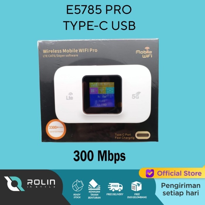 Jual Modem Wifi E5785 Pro 300Mbps Mifi 4G LTE Unlock All Operator Bisa ...