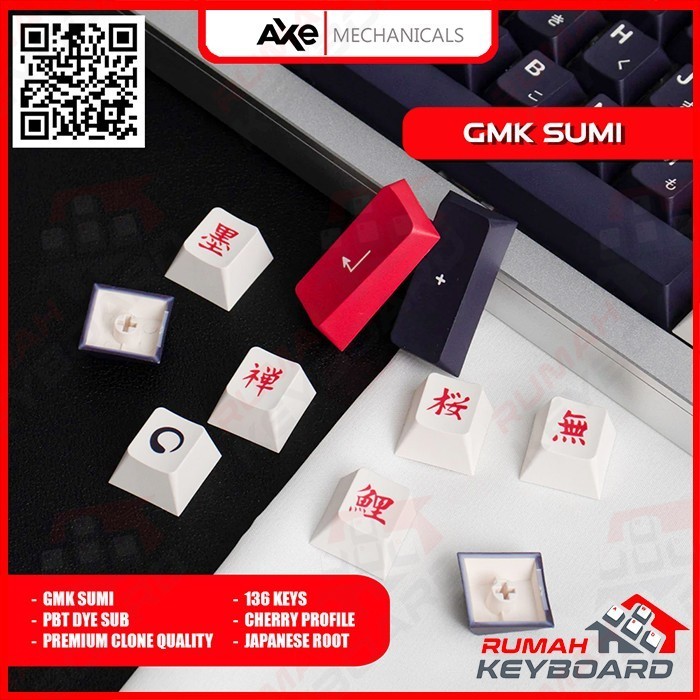 Jual Keycap - Keycaps - Cherry - Gmk Sumi - Pbt - Dye Sub | Shopee ...