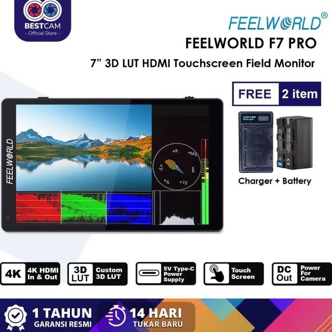 Jual Feelworld F7 Pro 7 Inch 3D Lut Hdmi Touch Screen Field Monitor ...