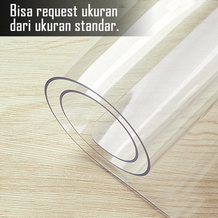 Jual Taplak Meja Bening Bahan Mika Plastik Taplak Meja Makan | Shopee Indonesia