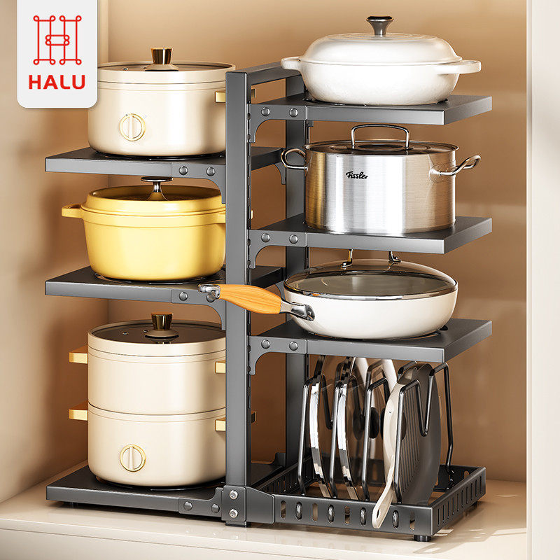 Jual HALU Rak Dapur Stainless Minimalis Rak Pot Rak Panci Susun Rak ...