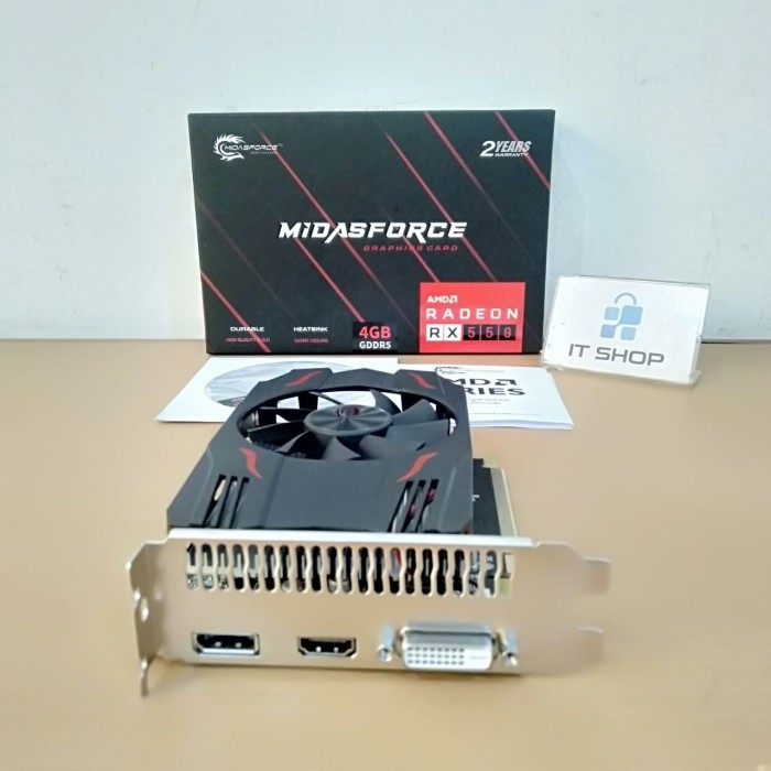 Jual Vga Midasforce Amd Rx 550 4Gb Gddr5 128Bit - Vga Midas Rx 550 ...
