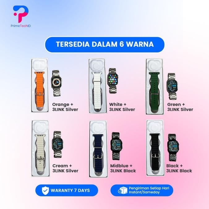 Jual T800 Smartwatch Series ULTRA + 2 Strap Stainless Jam Tangan Series ...