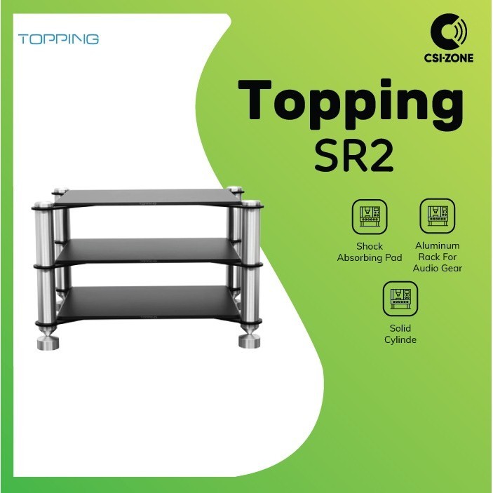 Jual Topping Sr2 Audiophile Aluminum Acrylic Rack For Dac / Amplifier ...