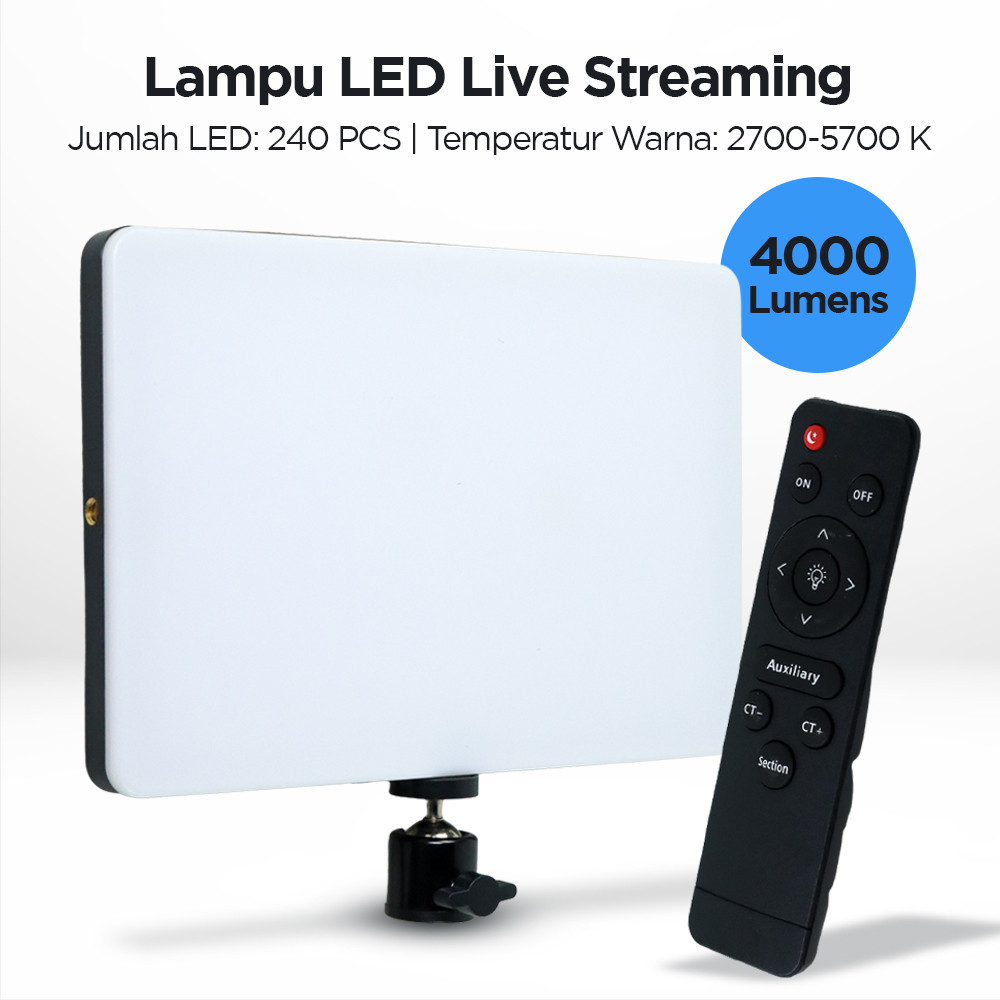 Jual SZKOSTON Lampu LED Live Streaming Video Fill Light 11Inch - MM-240 ...