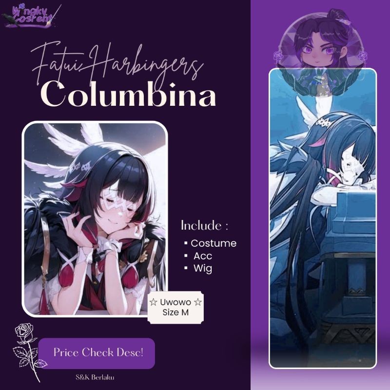 Jual [Sewa Cosplay] Columbina The Damselette, Fatui Harbingers ...