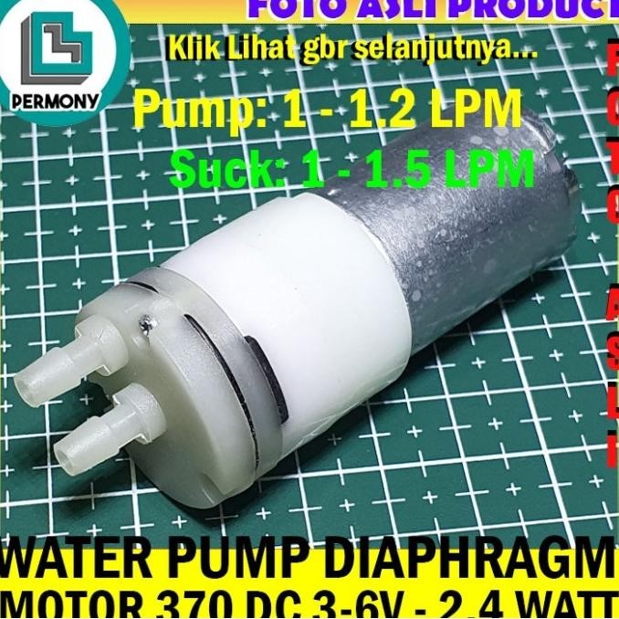 Jual pompa air mini Micro pump water 370 diaphragm mikro small vacuum ...