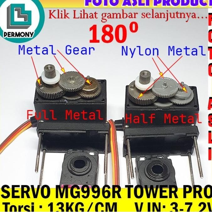 Jual MG996R motor servo MG996 TowerPro MG 996R Tower Pro | Shopee Indonesia