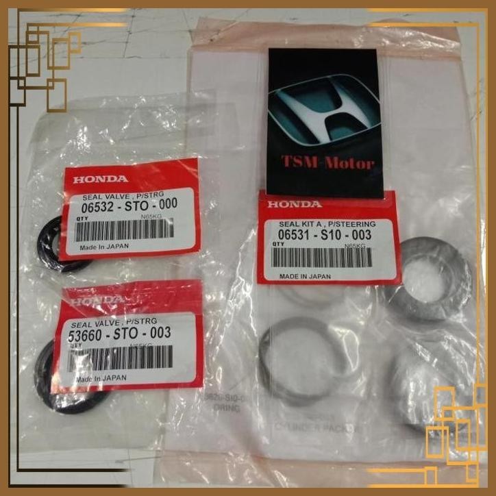 Jual [TSM] SEAL KIT RACK POWER STEERING CR-V 1996 1997 1998 1999 2000 ...