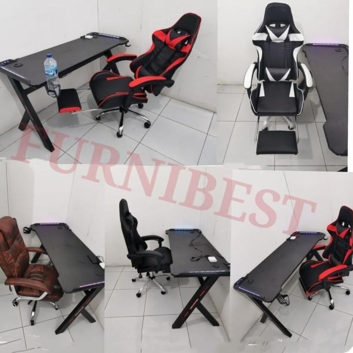 Jual Meja Gaming Meja Komputer Gaming Desk Meja Kerja | Shopee Indonesia