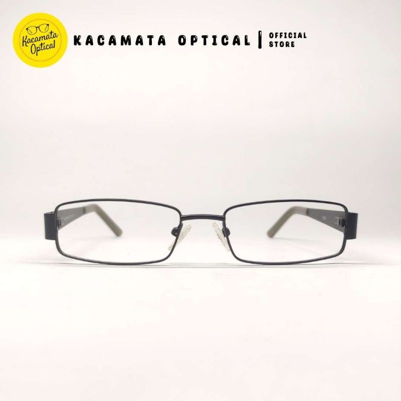 Jual KACAMATA OPTICAL - Frame KMOTK399 Kotak Hitam Besi Plastik ...