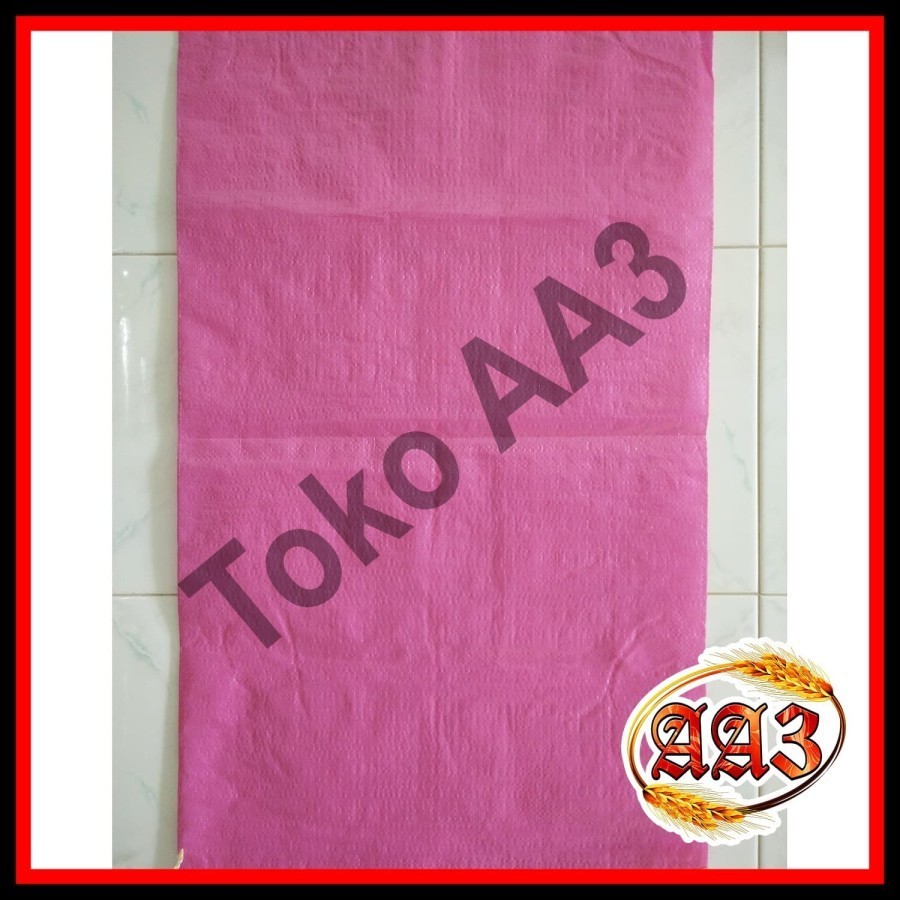 Jual tokokarungaa3 Karung beras Polos Pink 25kg | Shopee Indonesia