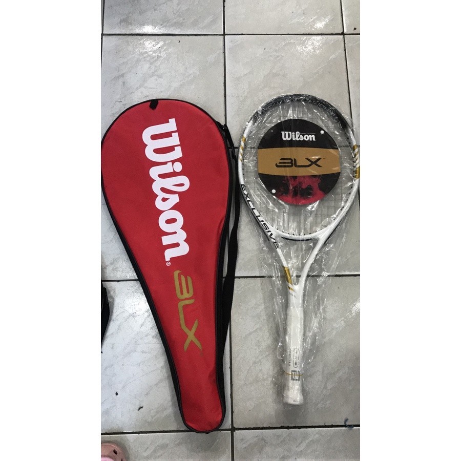 Jual Raket Tenis Wilson Blx Bonus Senar Grip Dan Tas Siap Pakai Grosir ...