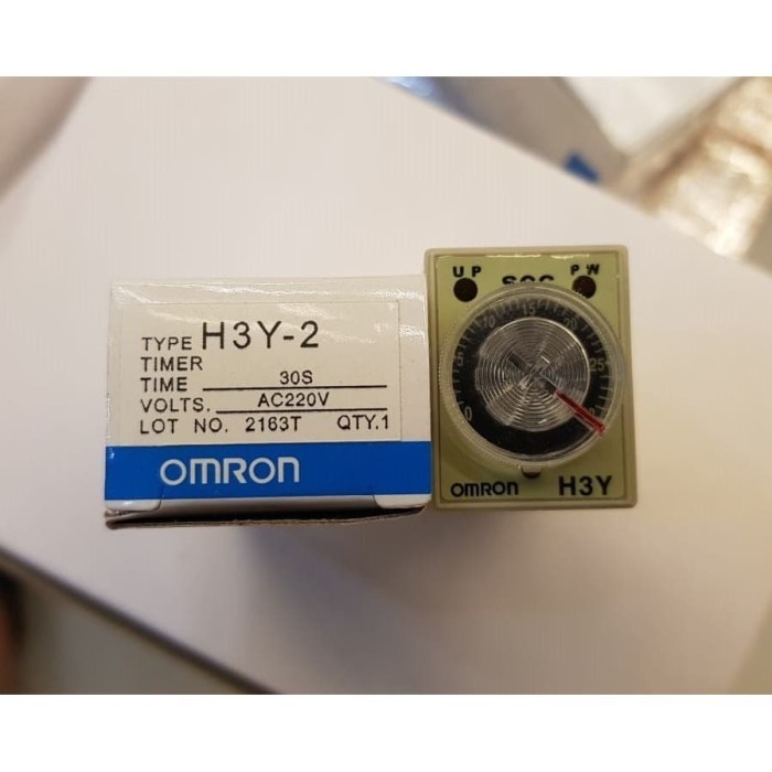 Jual Asli Mini Timer Omron H3Y-2 / H3Y 2 Delay Timer Relay 220V 30S / 60S Detik Diskon | Shopee ...