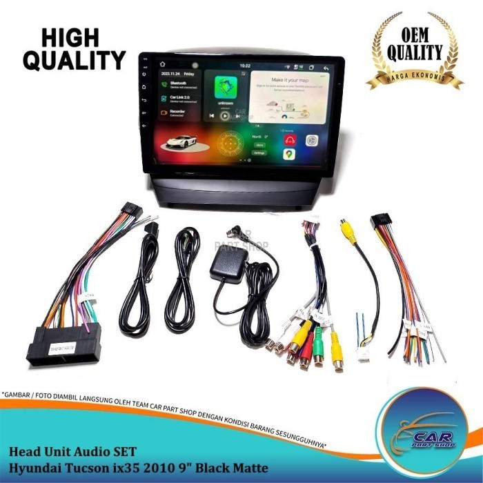 Jual Head Unit Audio SET Hyundai Tucson ix35 2010 9" Black Matte ...