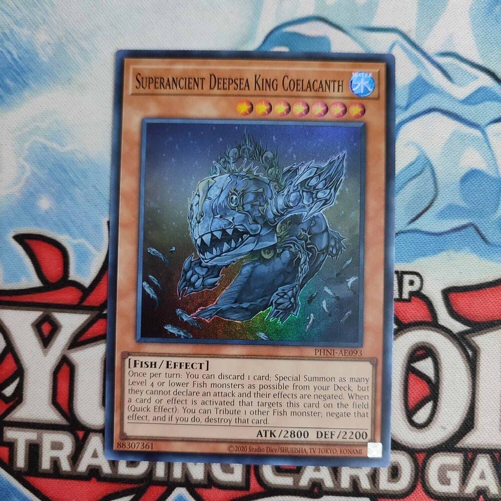 Jual yugioh AE superancient deepsea king coelacanth PHNI-AE093 SR ...
