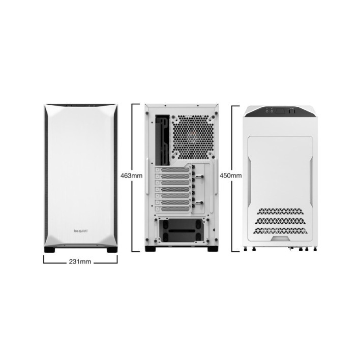 Jual Casing Be Quiet! Gaming Case Pure Base 500 White / Casing Gaming ...