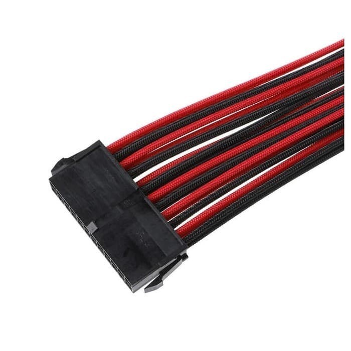 Jual Kabel Psu Motherboard 24Pin Sleeve Sleeved Extension Merah Hitam ...