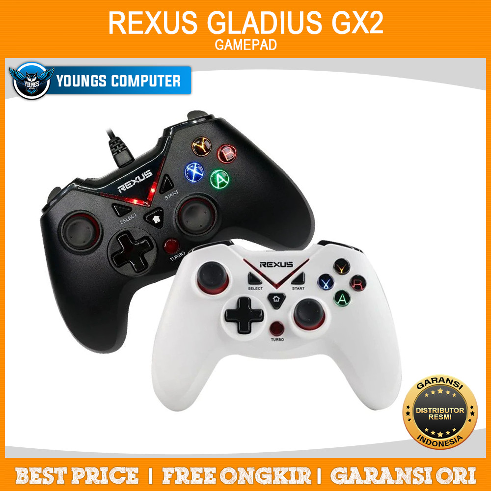 Jual REXUS GLADIUS GX2 GAMEPAD PC / Android / PS3 Joystick Stick ...