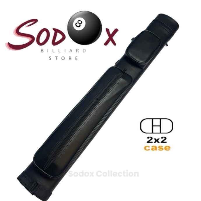 Jual PROMO TAS BILLIARD 2X2 CASE TUBE HITAM BLACK LEATHER HARGA SPESIAL ...