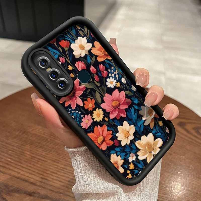 Jual Casing Hp VIVO V15 Case hp grafiti telepon pola bunga Casing lunak ...