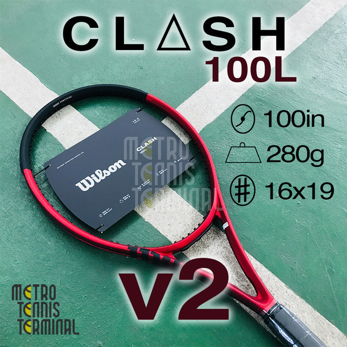 Jual Wilson Clash 100L v2 2022 / Raket Tenis Wilson Clash v2 / Raket ...