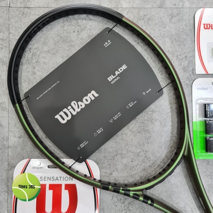 Jual Raket Tenis Wilson Blade 100UL V8 Free String + Grip + Dampener 100 UL | Shopee Indonesia