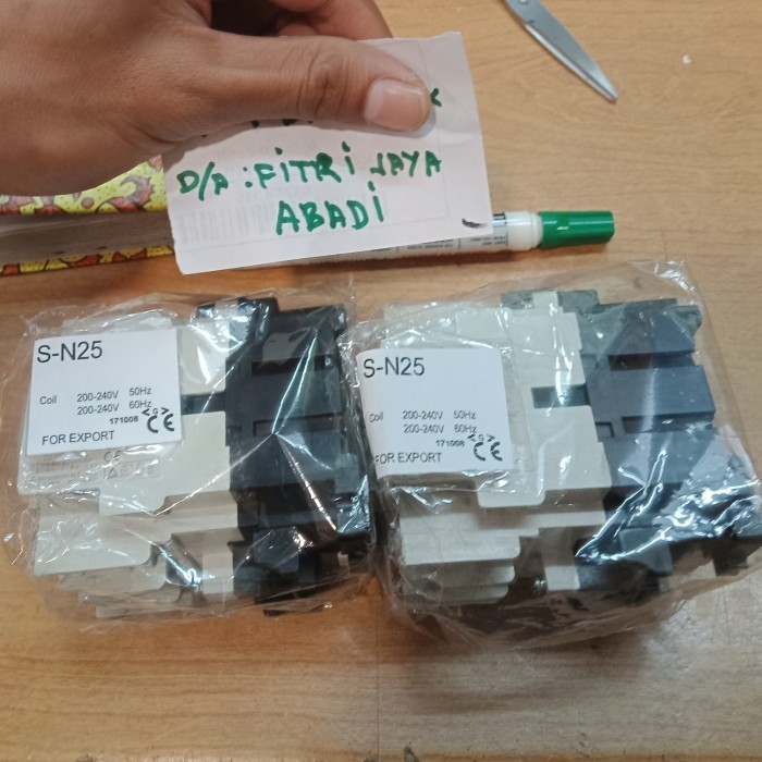 Jual kontaktor Mitshubishi S-N25 50a 220volt Mitshubishi contactor sn25 ...