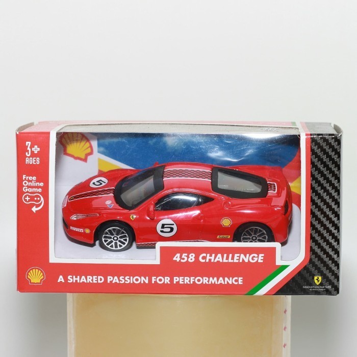 Jual Shell Diecast Ferrari 458 Challenge By Burago 1/43 | Shopee Indonesia